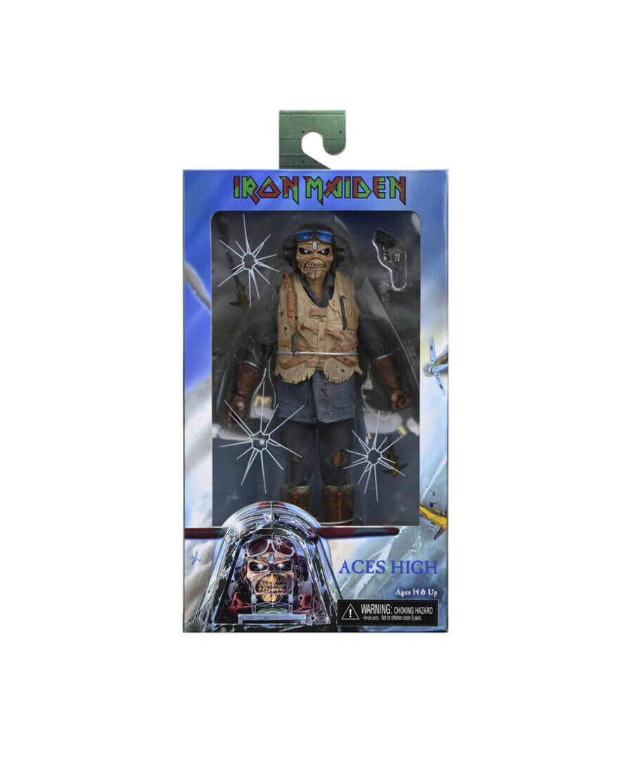 Iron Maiden Aces High Eddie 8" Clothed Action Figure by Neca ...