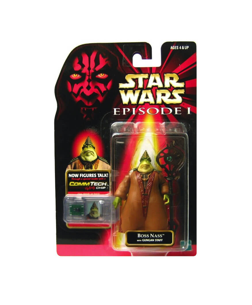 Star Wars Episode 1 - Boss Nass with Gungan Staff Action Figure ...