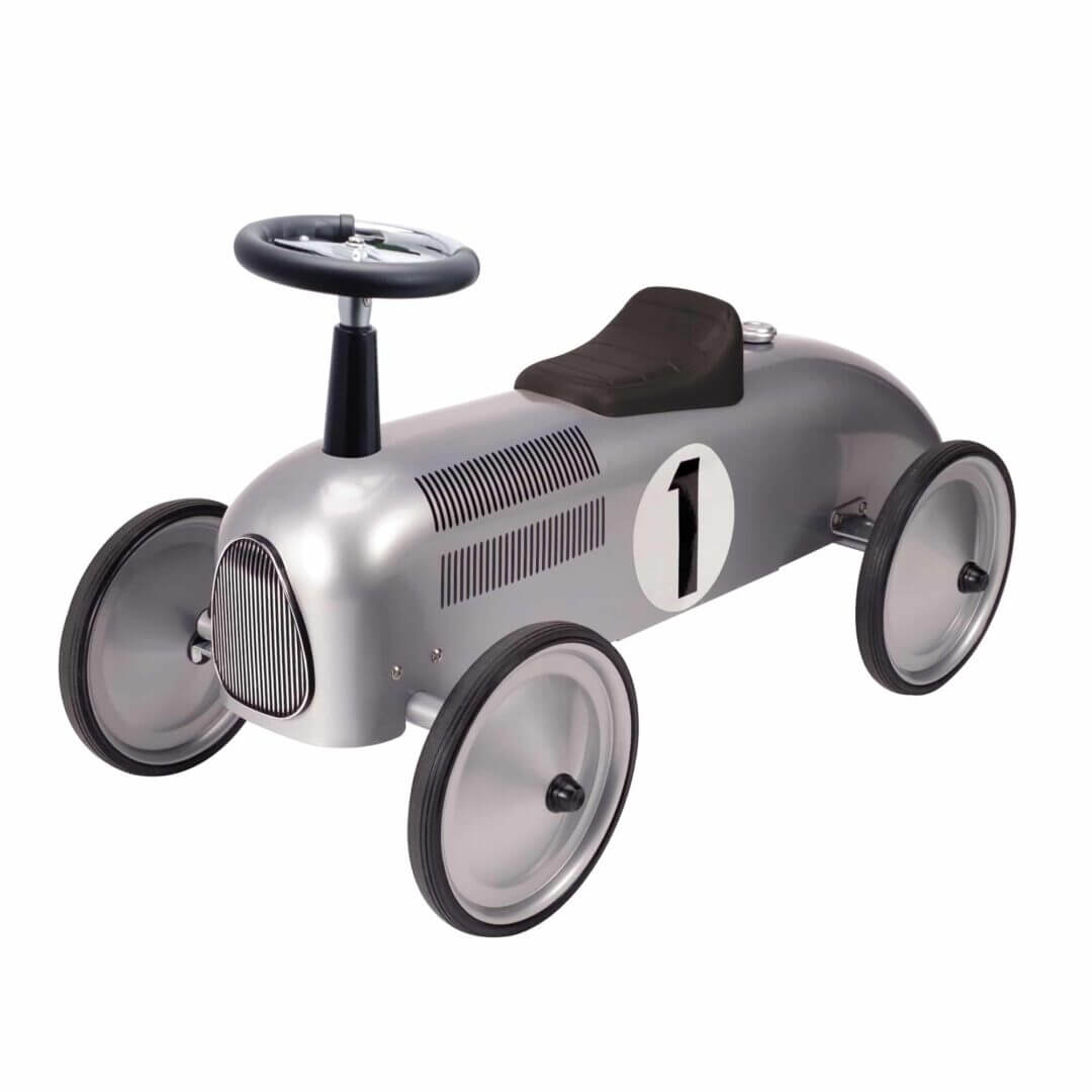 Speedster Silver Race Car Ride-On by Schylling - Recognized as one of ...