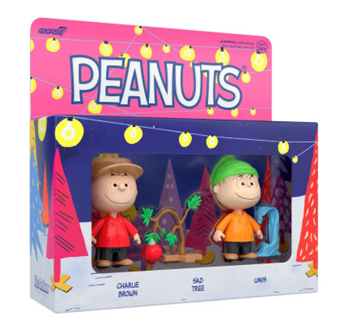 Peanuts Holiday Charlie Brown with Sad Christmas Tree and Linus 3 3/4 ...